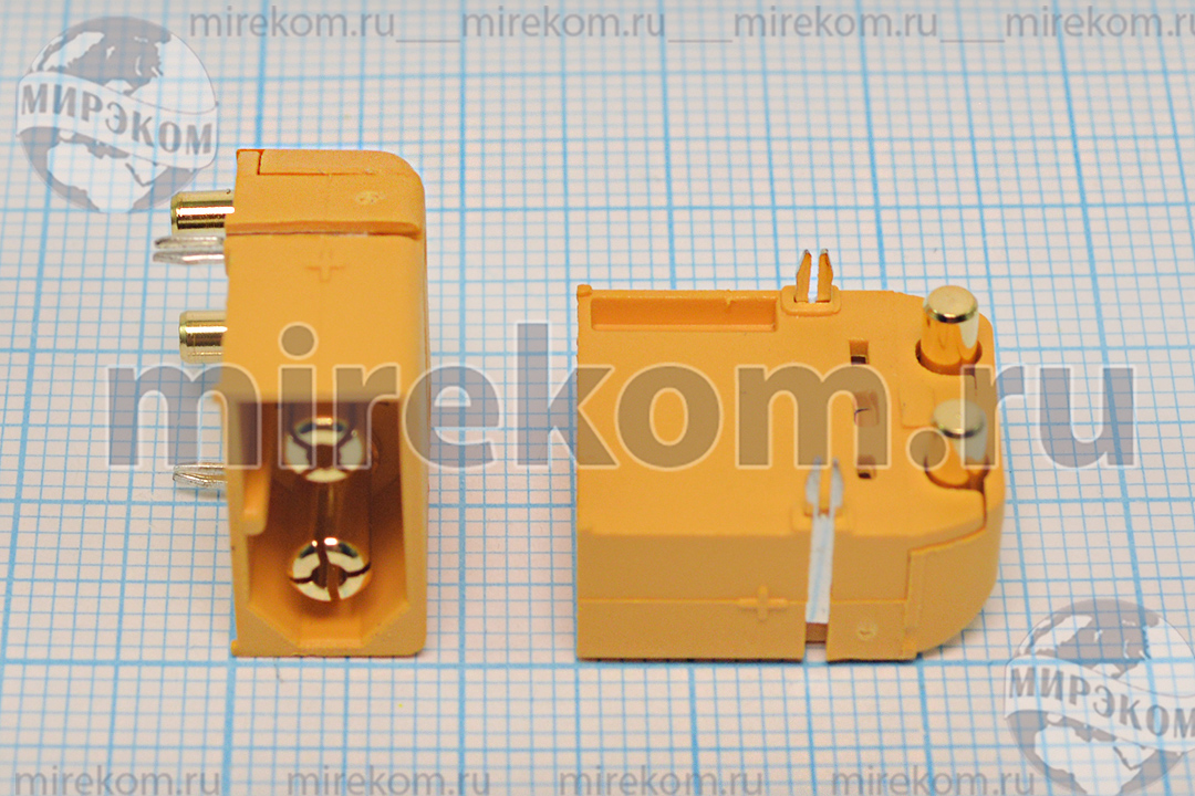 Шт пит DC XT60\2P2C\\плат\угл\XT-60PW-M\ | Интернет магазин Mirekom